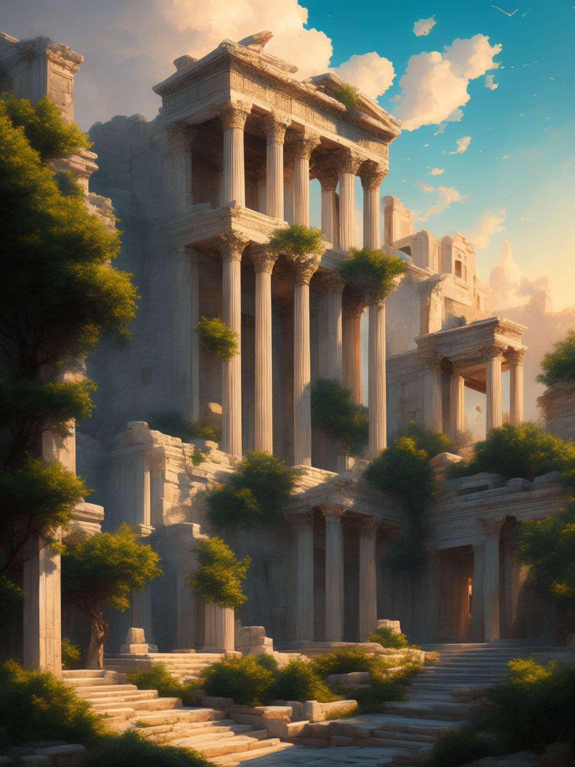 Fantasy Greek Temple