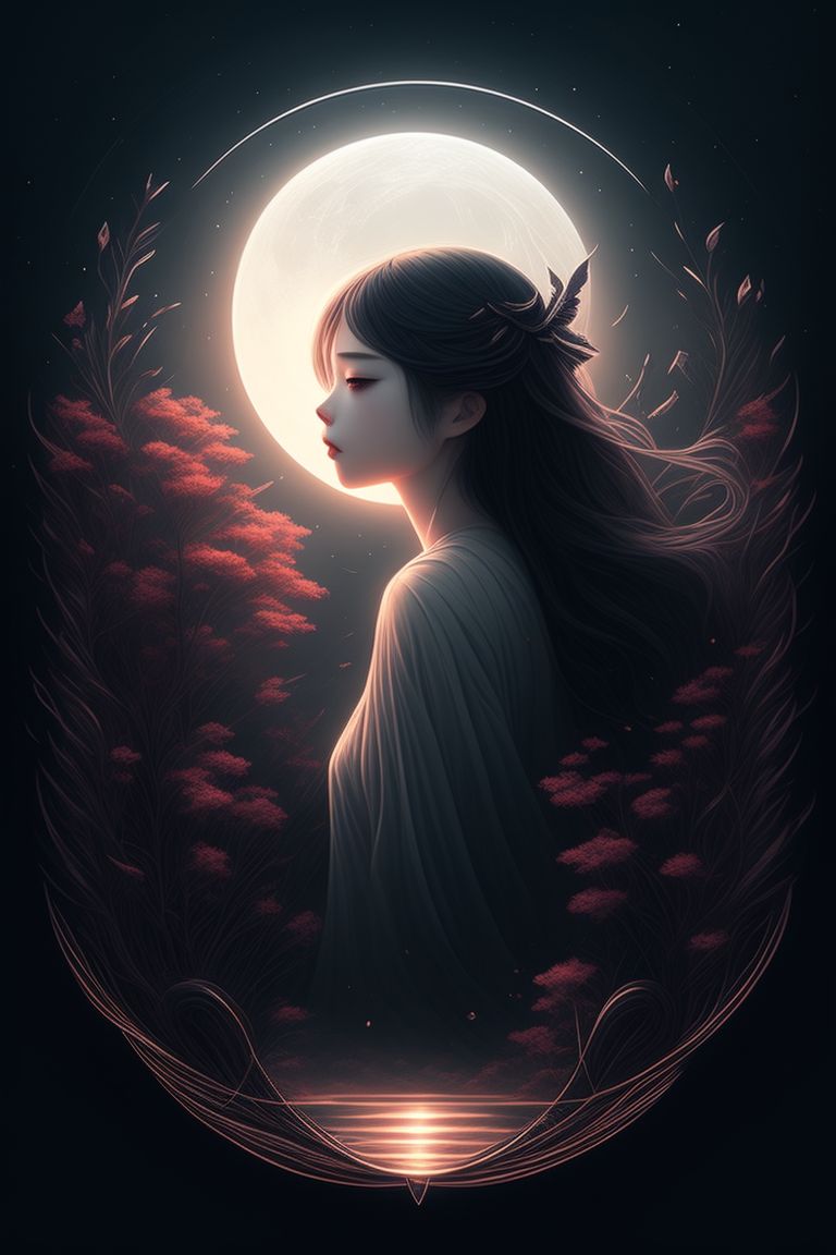 Dark Background Circular Art