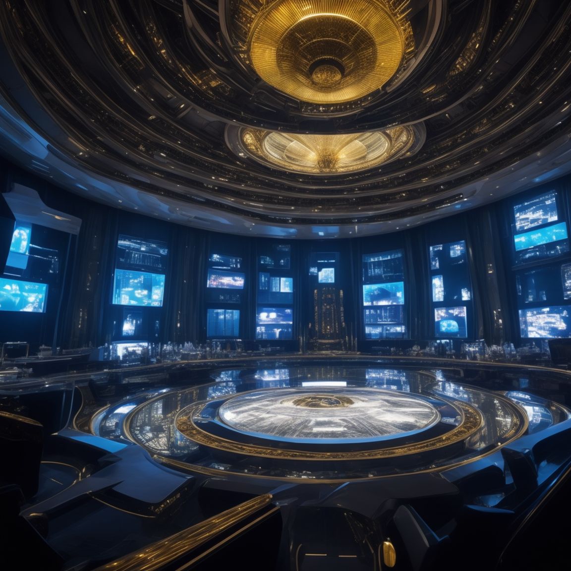 best-yak190: Interior of a lavish huge luxurious alien presidential ...