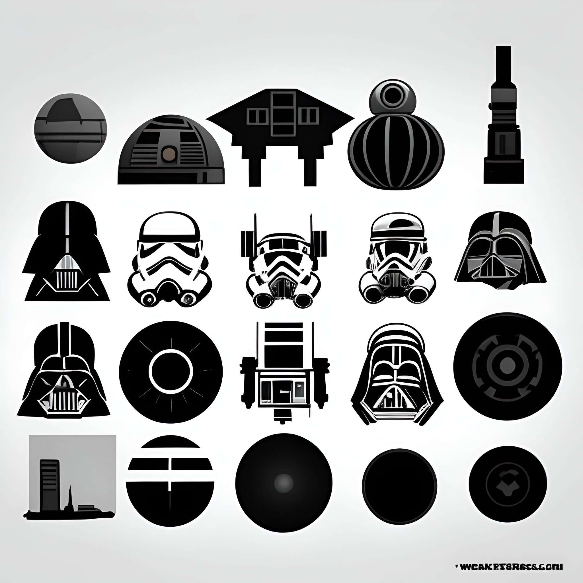 Star Wars Silhouette Vector