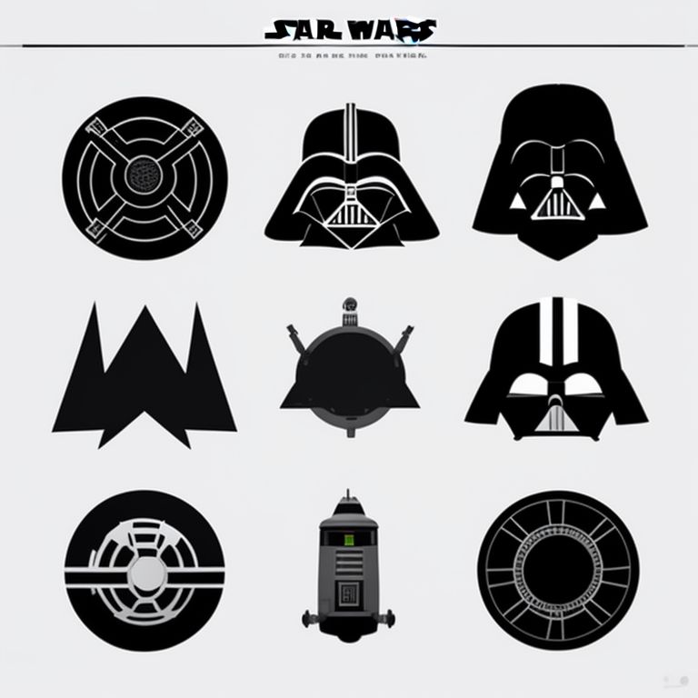 Star Wars Clipart Black And White