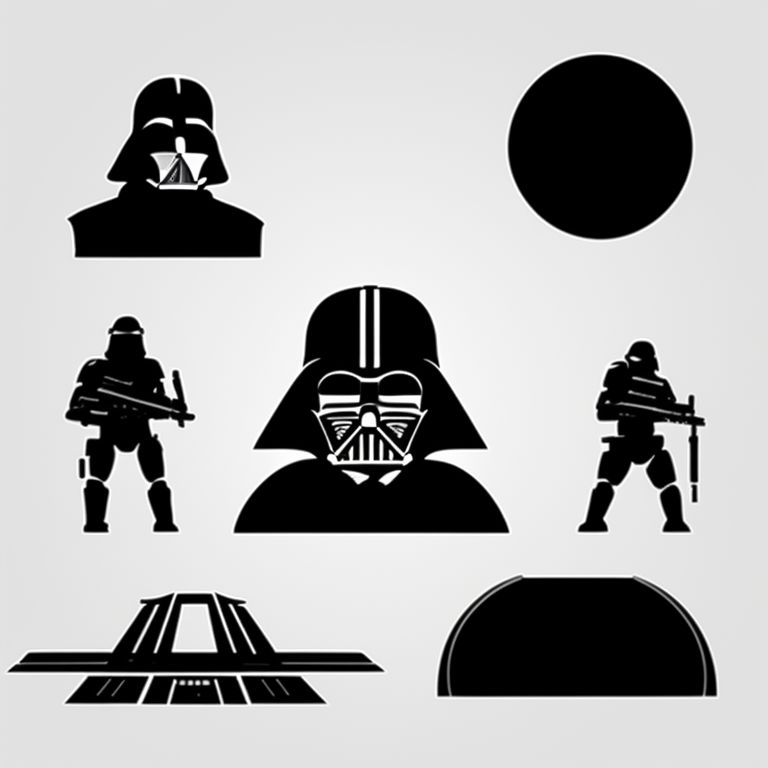 Star Wars Clipart Black And White