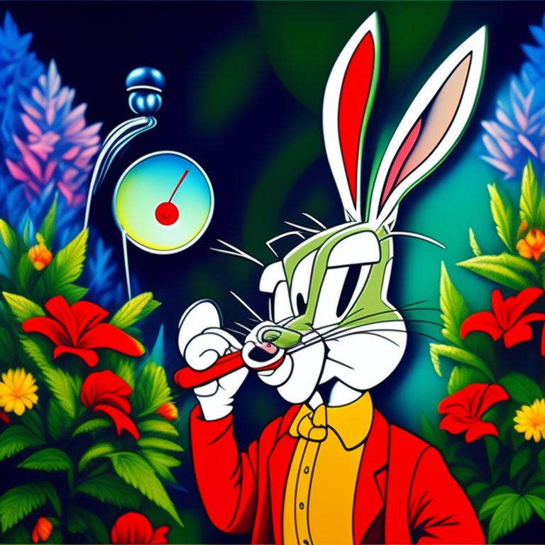 Bugs Bunny Smoking A Blunt