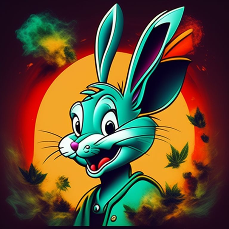 Bugs Bunny Smoking A Blunt