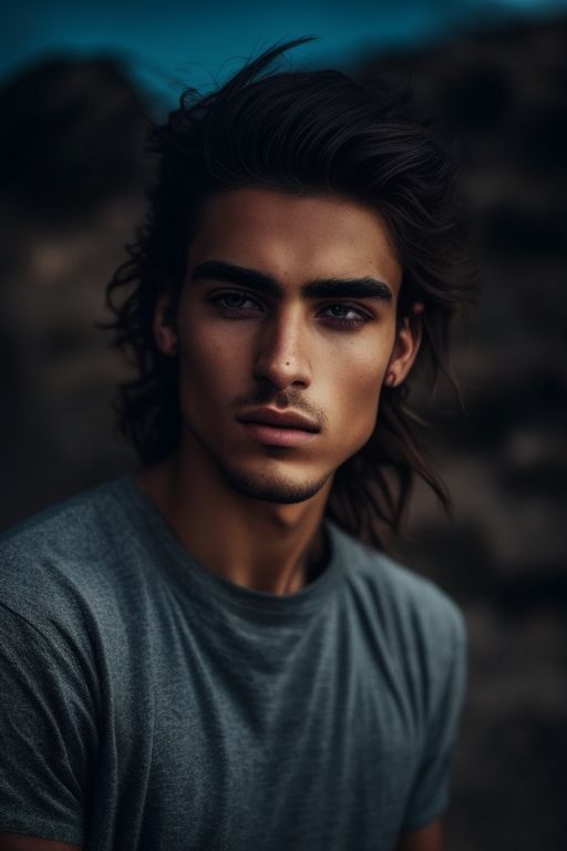 Almond Shaped Eyes Men