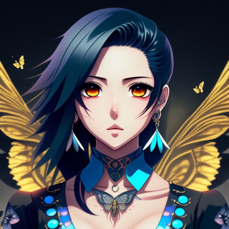 crafty-marten7: masterpiece, animation, Black hair, blue bridge, gray ...