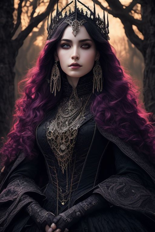 remote-crane993: ornate, intricate details, beautiful evil witch ...