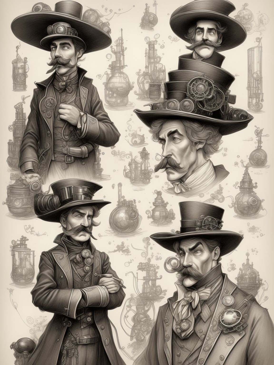 drafty-shrew643: A Steampunk chemistry man with a exquisite mustache ...