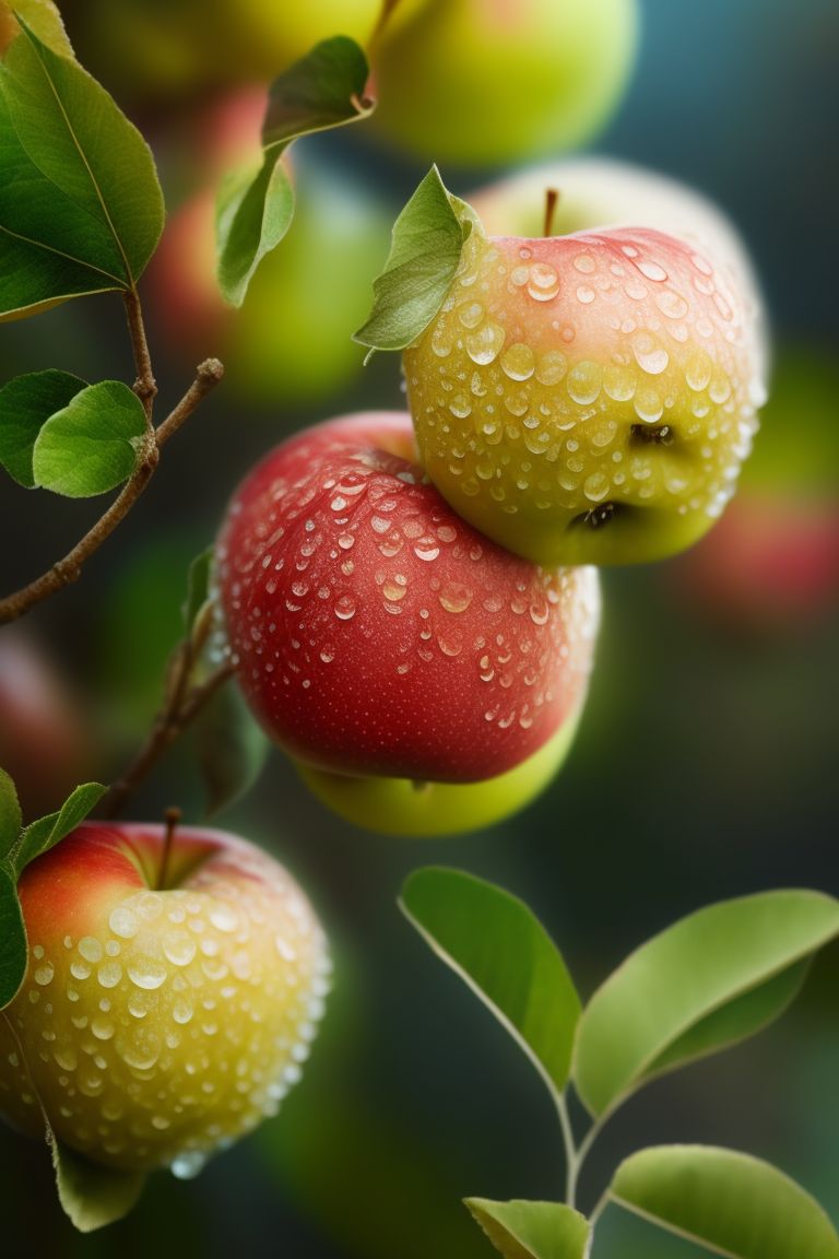 impure-deer189: bunch of apples, close-up, sun rays, blurred background ...
