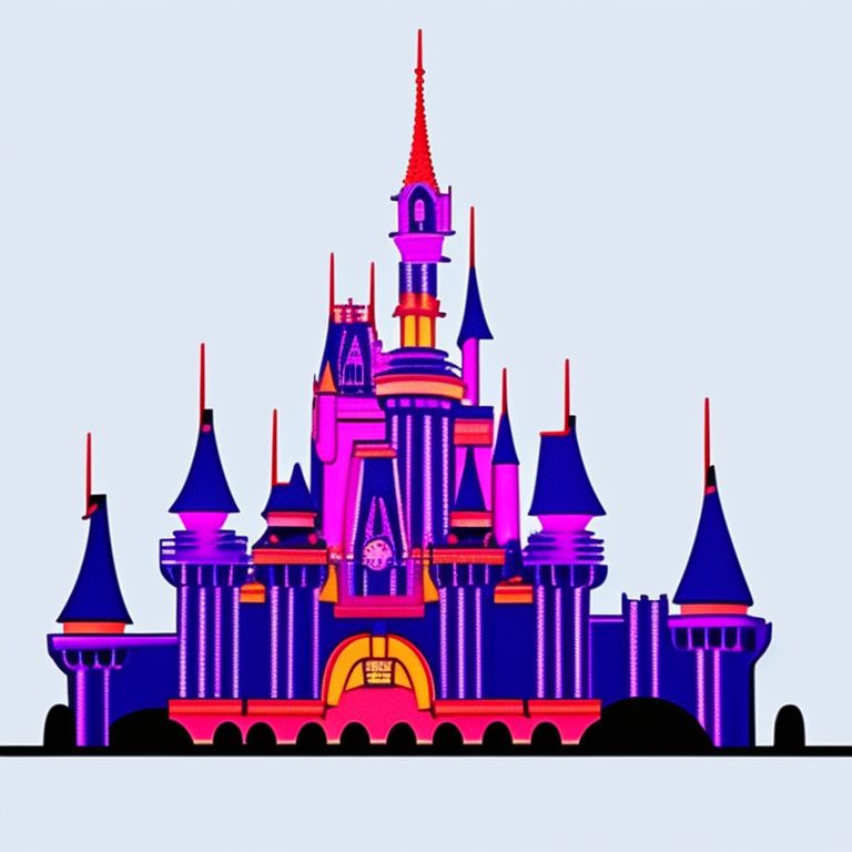 Simple Cinderella Castle Cartoon