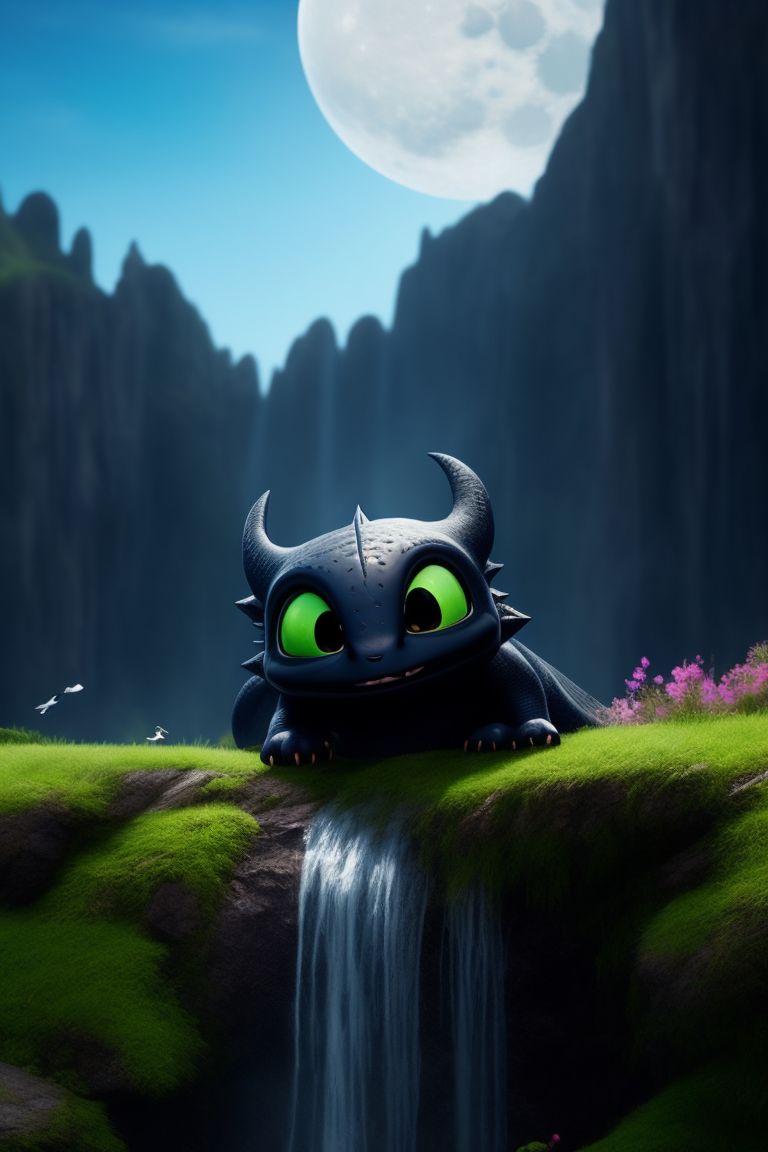 Toothless Dragon Sitting
