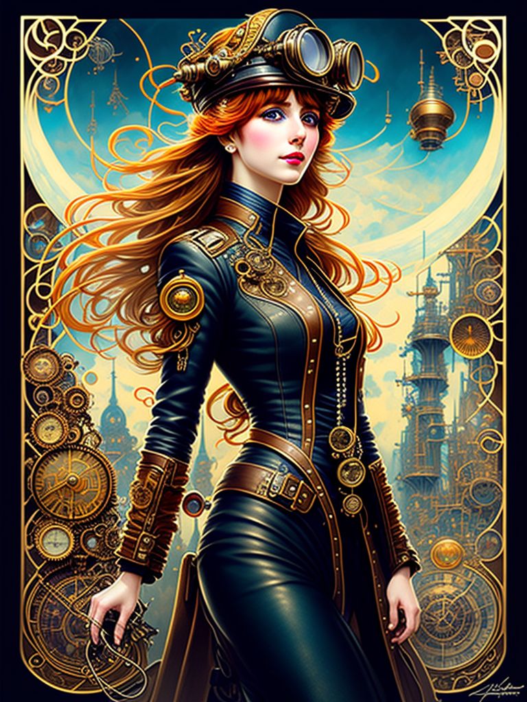 Steampunk Captain Art