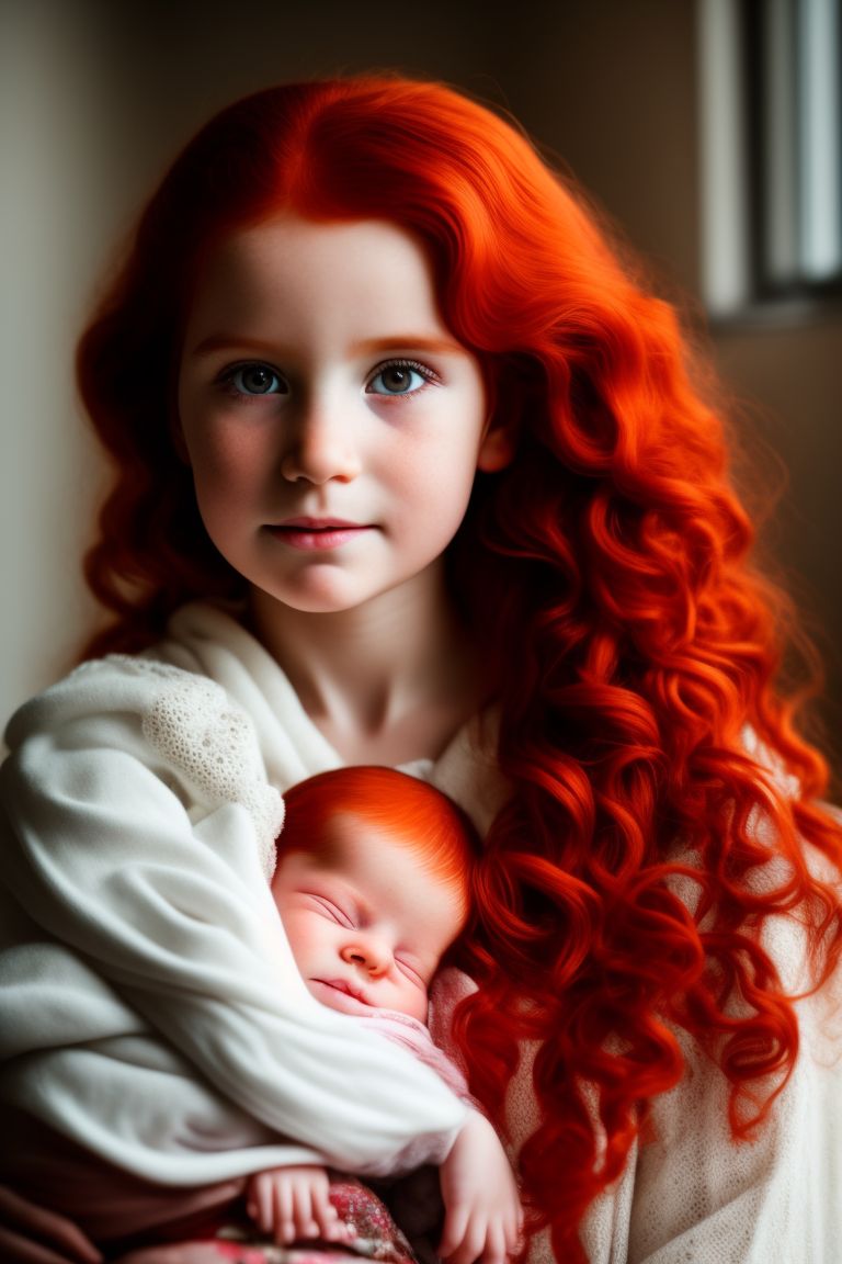 Baby Girls With Blue Eyes And Red Hair