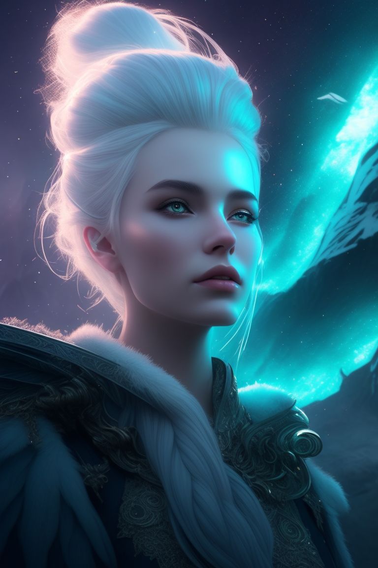 damp-coyote65: ice queen from moomin, epic portrait, Fantasy ...