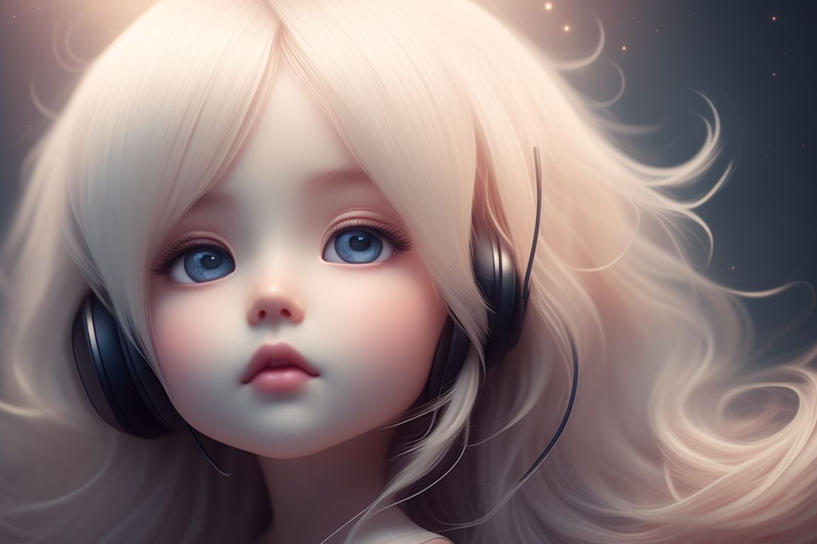 zany-moose246: The blonde girl sleeps leisurely at noon wearing headphones
