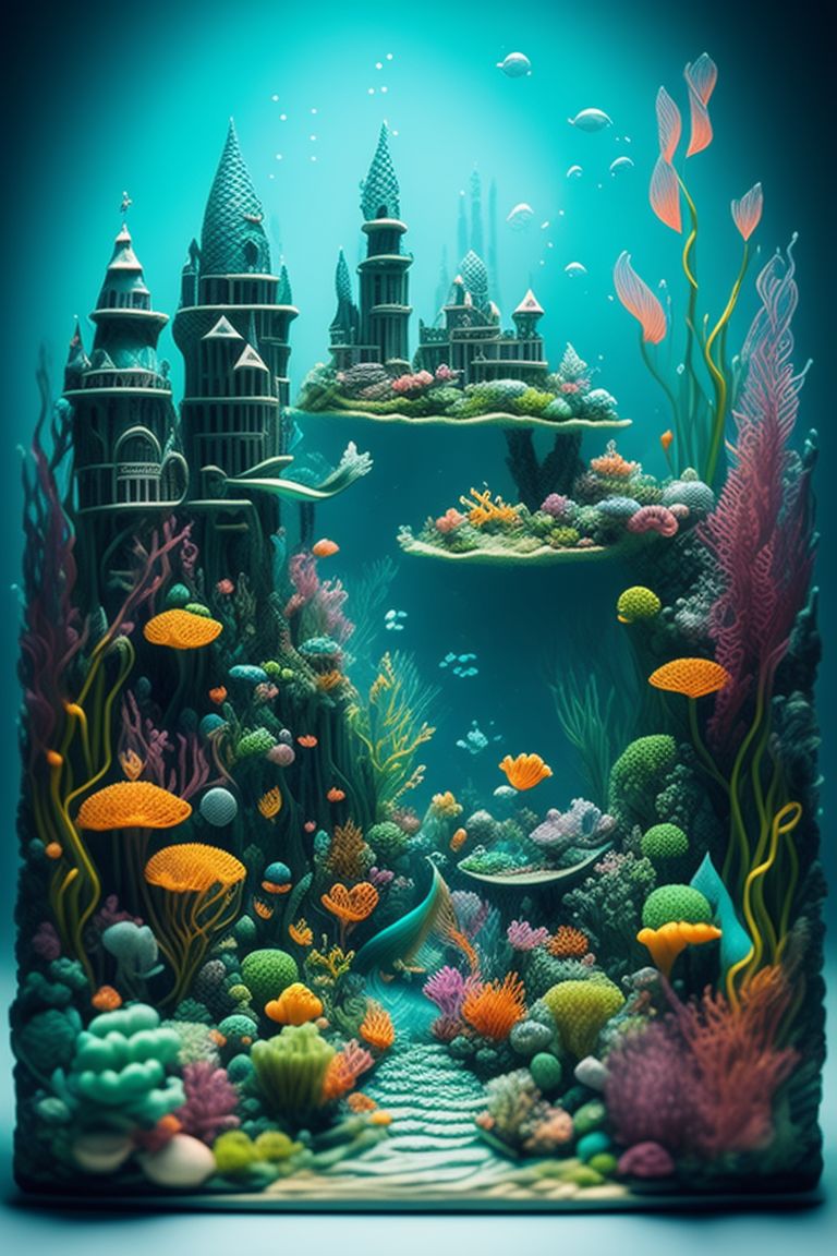 impure-deer189: miniature garden, underwater mermaid kingdom, medieval ...