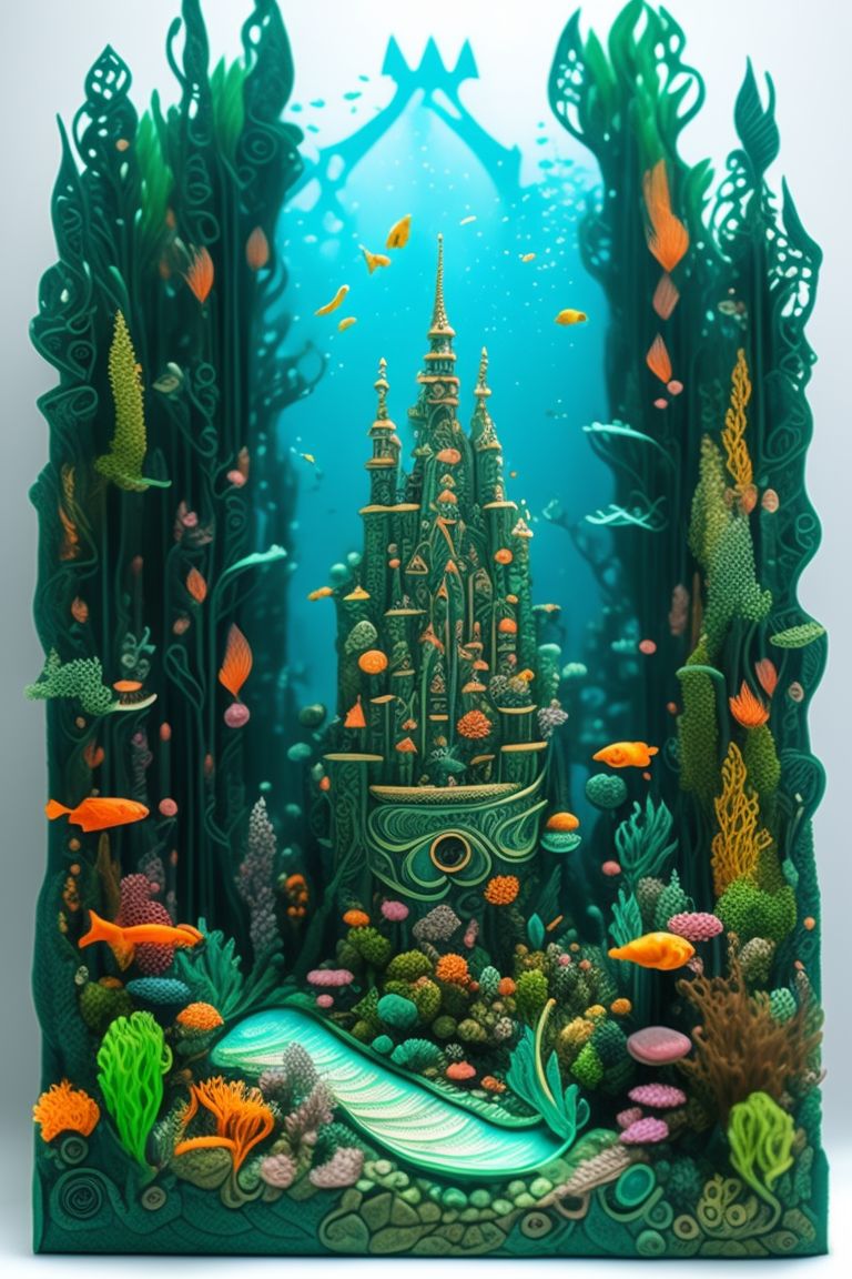 impure-deer189: miniature garden, underwater mermaid kingdom, medieval ...