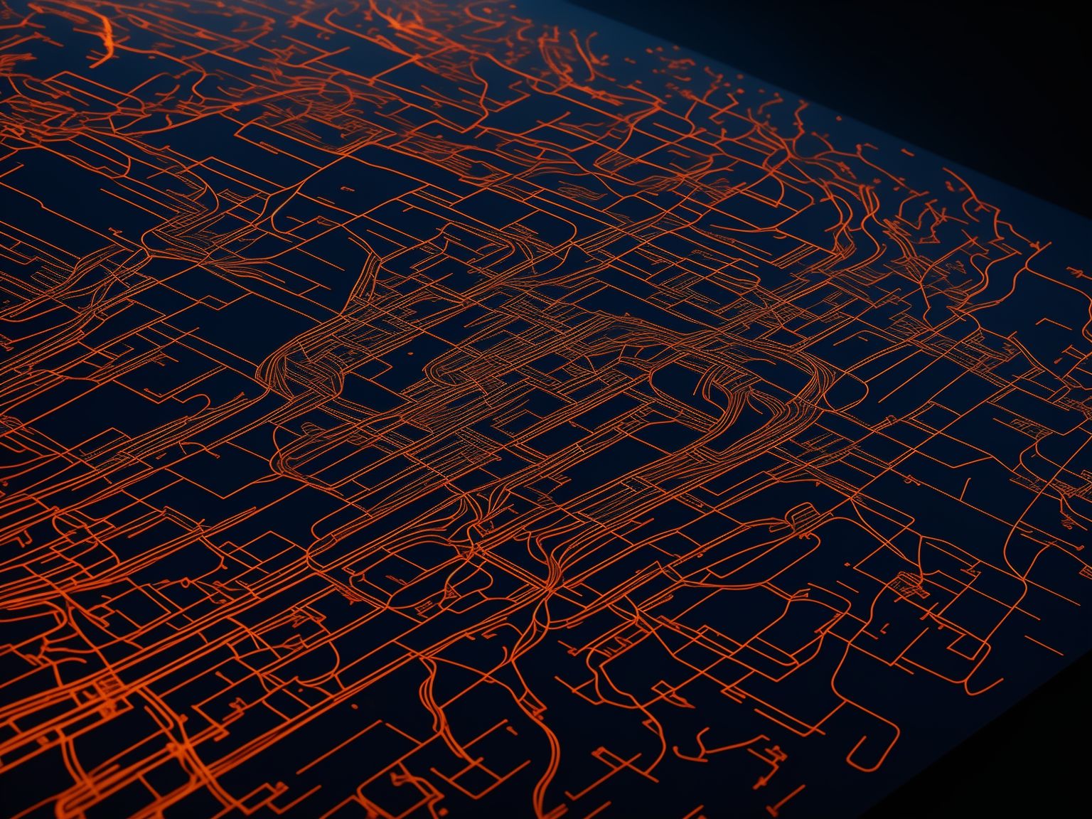 dnbcd: Interstellar nebular, 3D led GUI HUD map with glowing lines ...