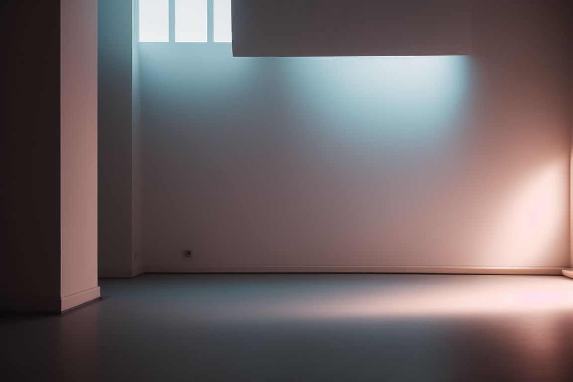 drafty-shrew643: A liminal space, empty room, pastel colors