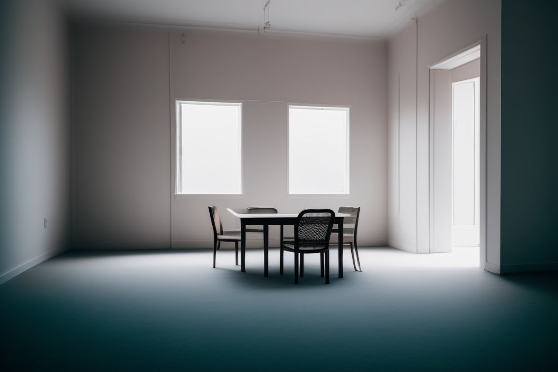 drafty-shrew643: A liminal space, empty room, pastel colors