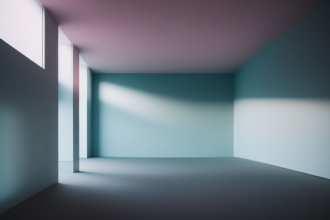 drafty-shrew643: A liminal space, empty room, pastel colors