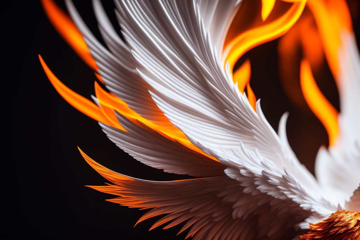 pure-sardine780: Detailed phoenix, White, white hot, as fire