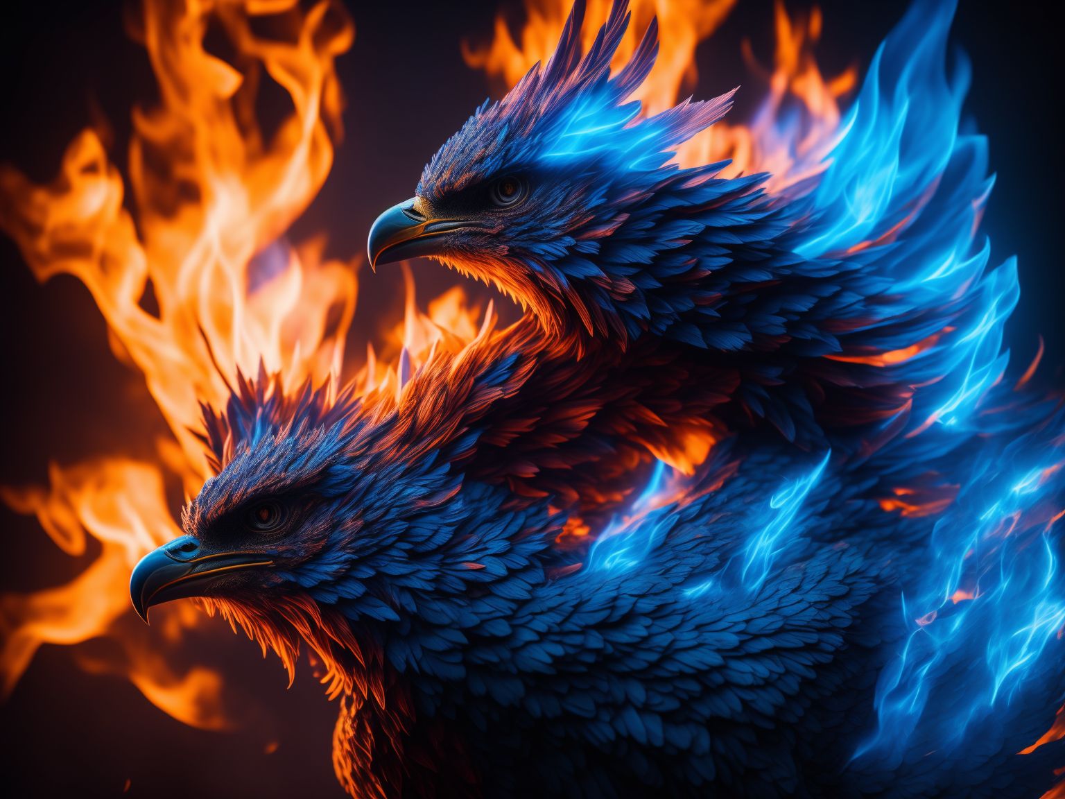 Blue Fire Phoenix
