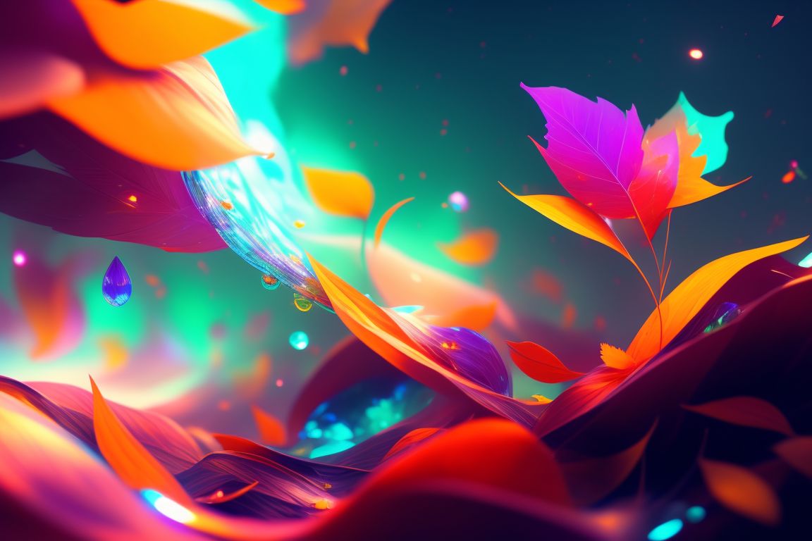 heathercooper: cyclone of leaves, swirling, sparkles, floating on the wind