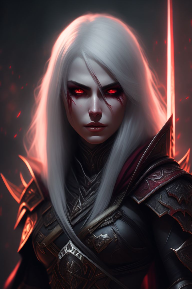 Jaina: world of warcraft, sylvanas windrunner, female red eyes, white ...