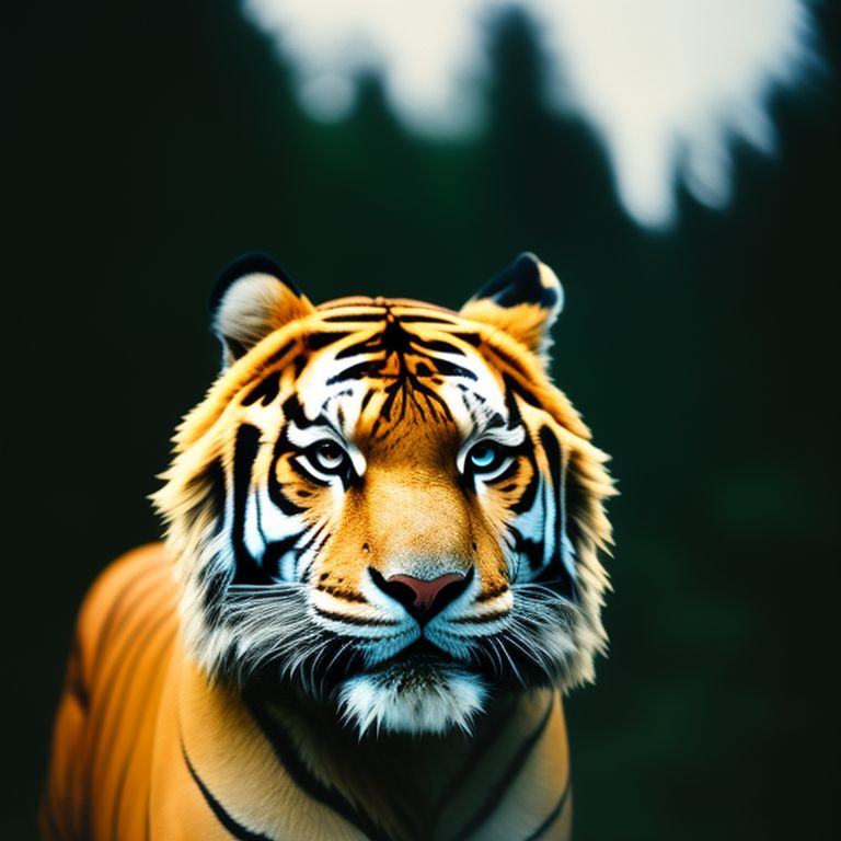 bossy-emu35: golden tiger with silver feathers, wings, angelica. realistic