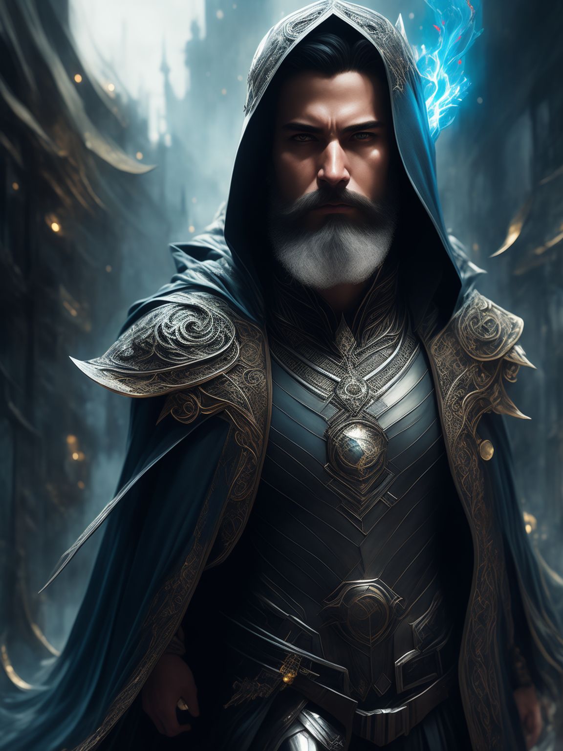 dreary-magpie5: Subject: mysterious wizard, long silver beard, cloak of ...