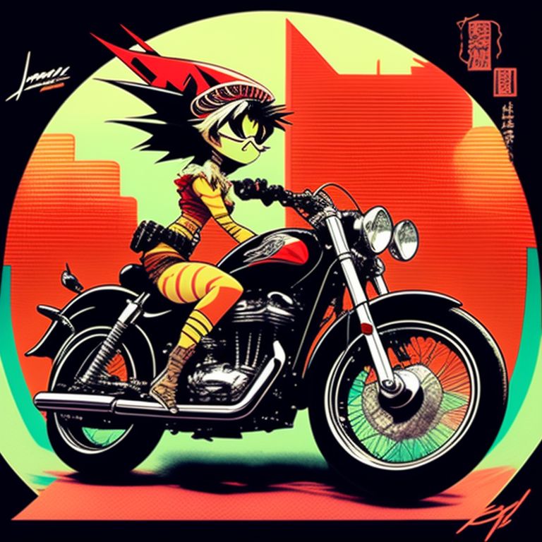 LITTLE_BANKOR: A stunning woman on a motorcycle.