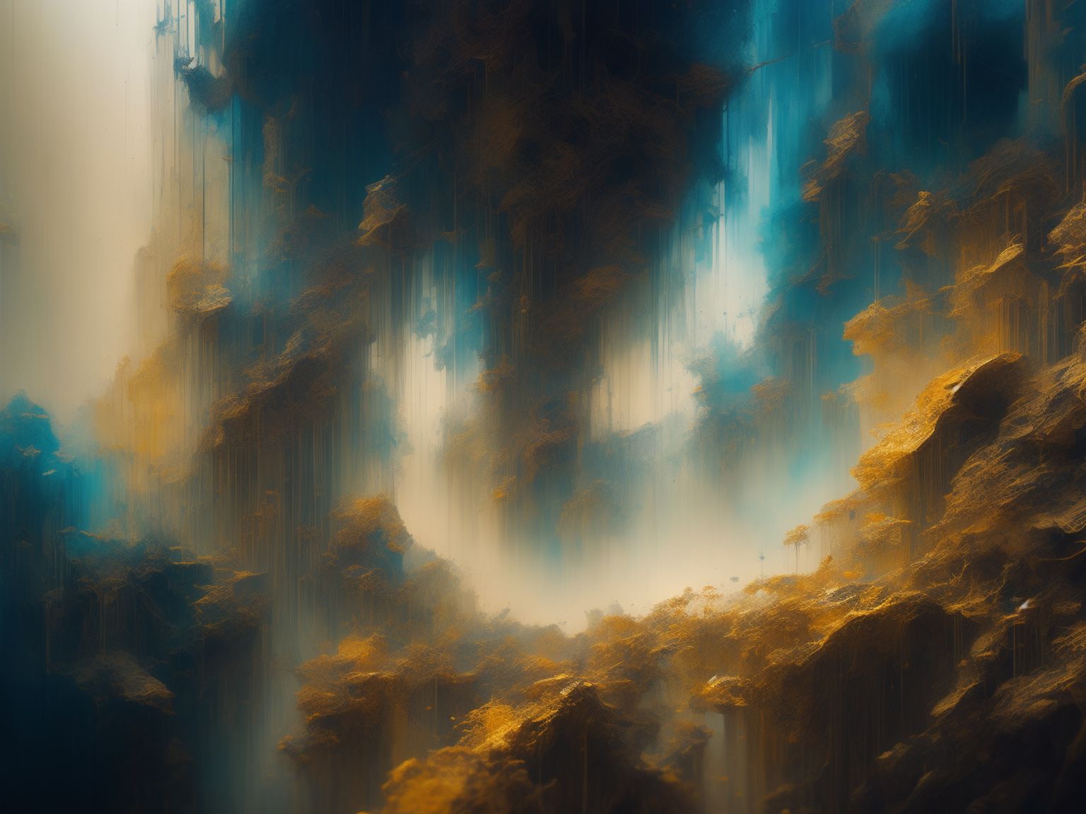 dnbcd: ethereal background, line art watercolor wash, ethereal ...