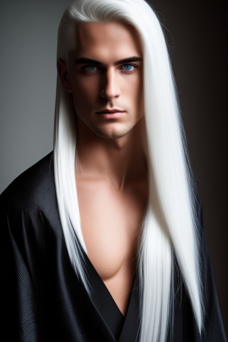 Male Models With White Hair