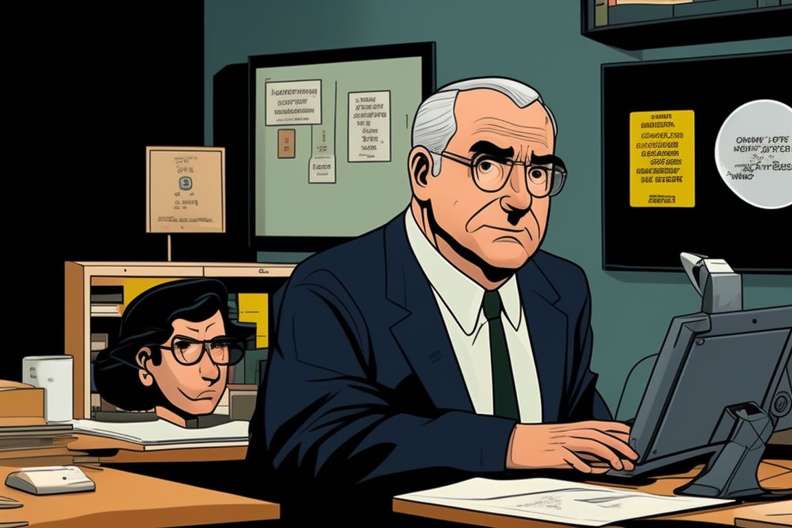 same-goose624: The FBI agent, Peter Sutherland, is sitting at his desk ...