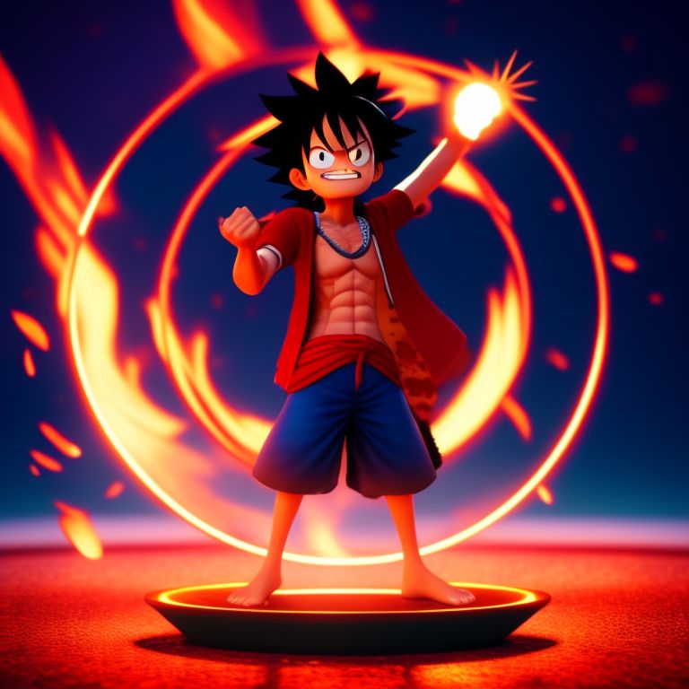 wise-crab939: luffy fighting with kaido one piece , HDR, 4K