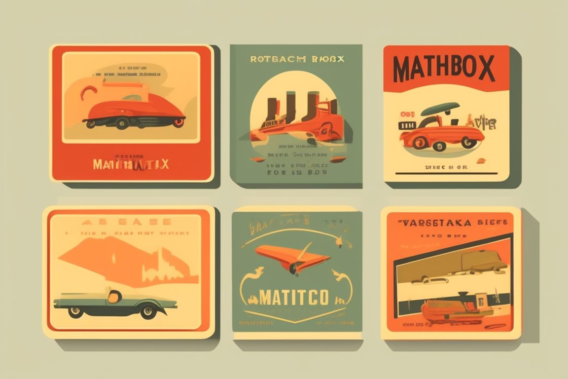 Hursty: matchbox illustration, Vintage matchbox artwork