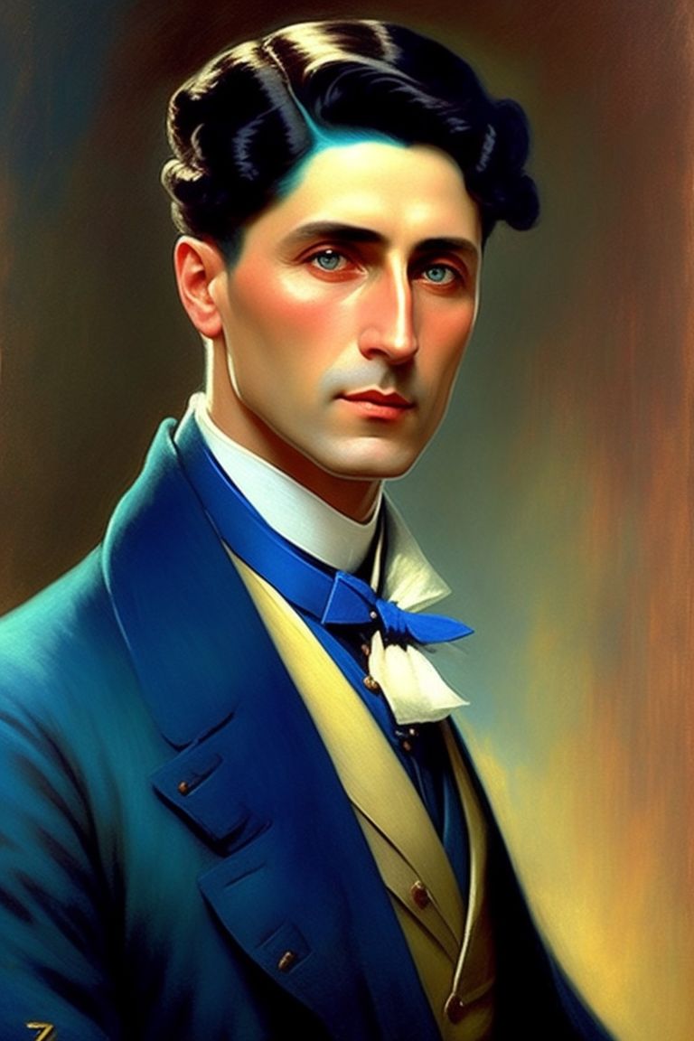 bouncy-mule791: Corneliu Zelea Codreanu in the art style of Viktor ...