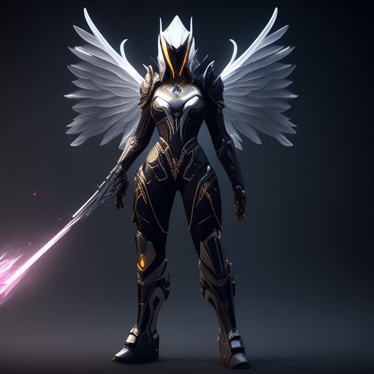 orange-goose822: angel from warframe designe in game