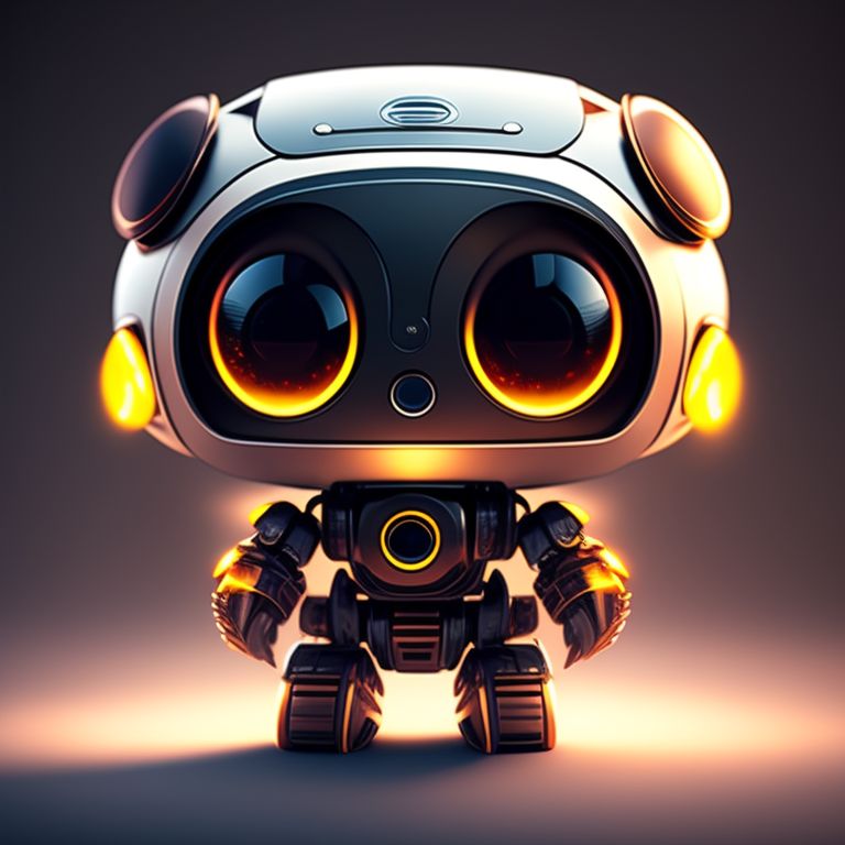 Anglr: one cute robot, holding flower