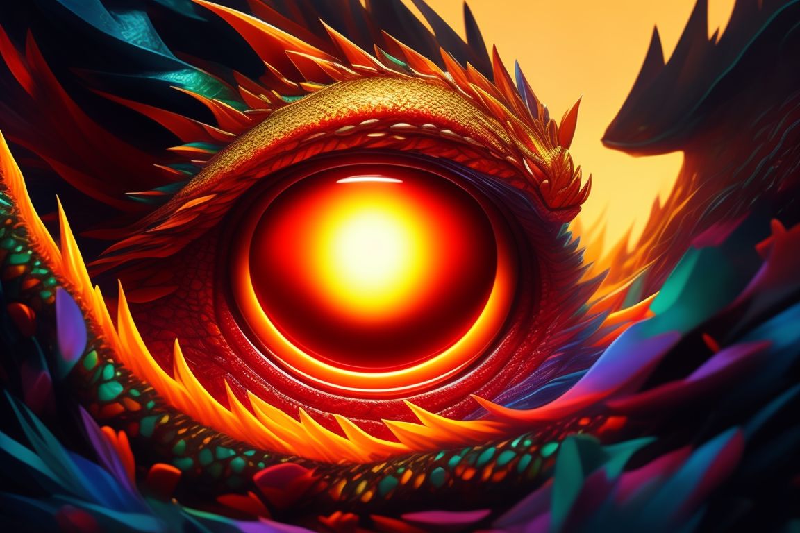 Fire Dragon Eye Wallpaper