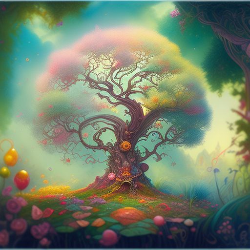 ashirashalom: fantasy tree, sharp focus, highly detailed