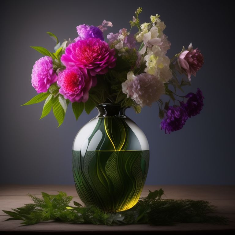 impure-deer189: The vase features an exquisite artisanal ((cut glass ...