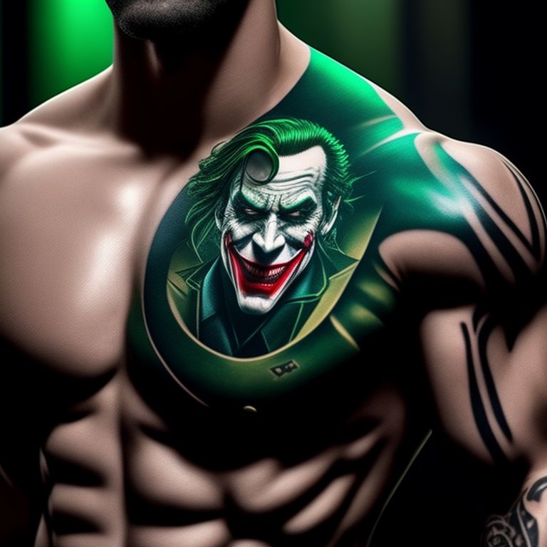 Batman Chest Tattoo
