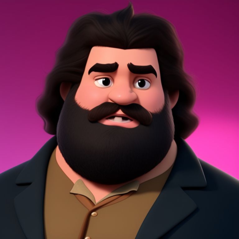 pungent-goat430: Rubeo Hagrid cartoon pixar