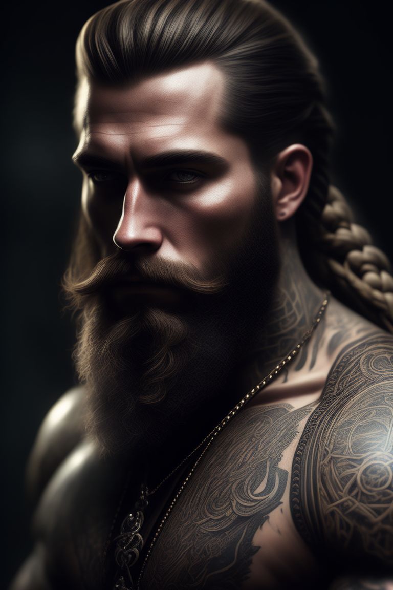 Viking Beard Braids