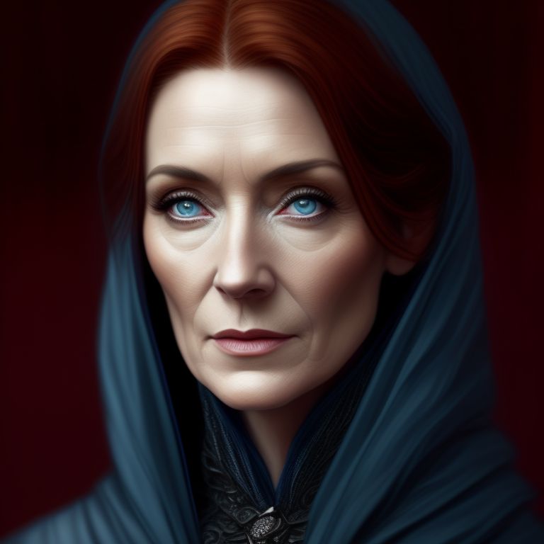 zany-ape528: Catelyn Stark is a beautiful woman with thick auburn hair ...