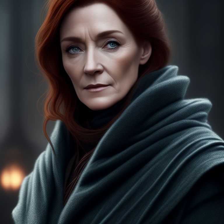 zany-ape528: Catelyn Stark is a beautiful woman with thick auburn hair ...