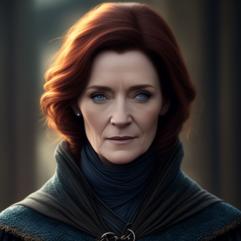 zany-ape528: Catelyn Stark is a beautiful woman with thick auburn hair ...