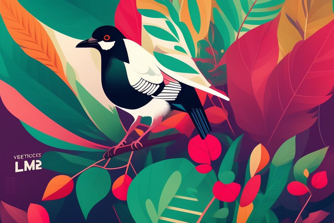 lean-octopus418: Logo, magpie, text on logo says PLEMIENNA, flat